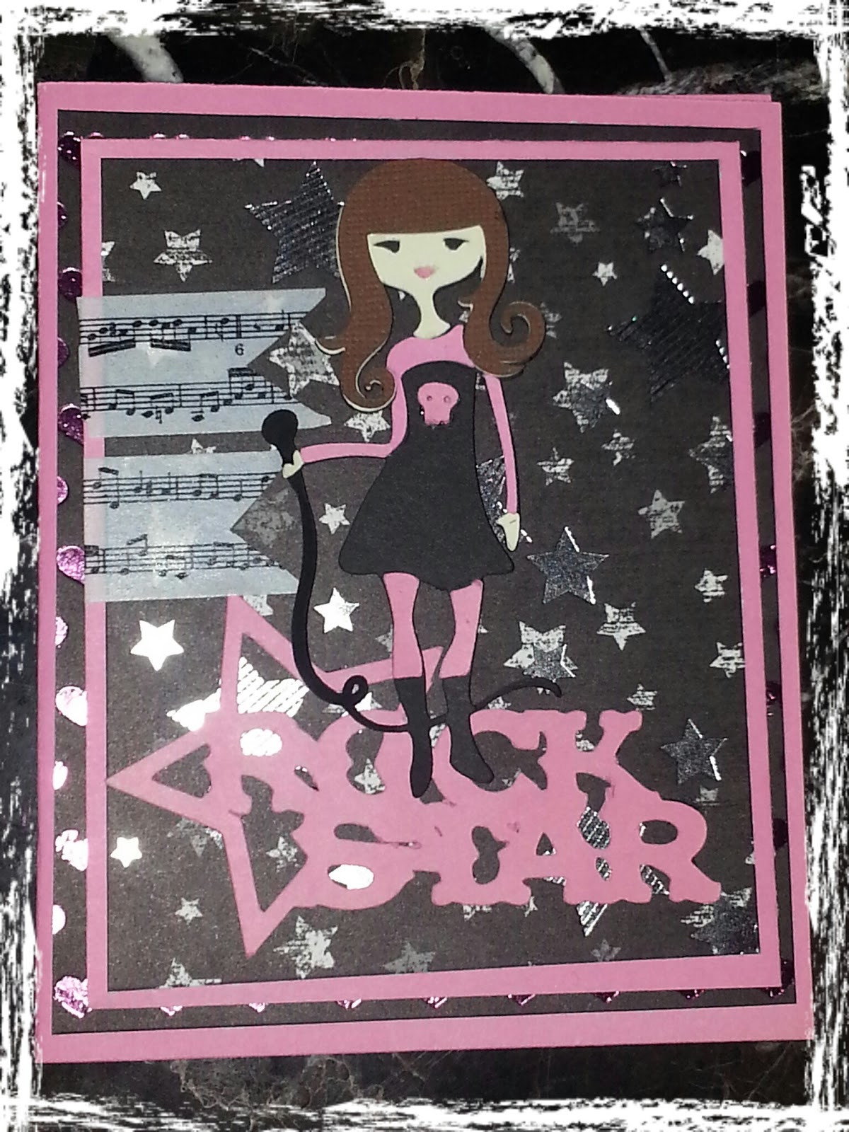 The Crafty Touch: Rock Star Cricut Card