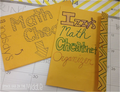 Smack Dab in the Middle: FANTASTIC MATH CHEAT SHEET ORGANIZERS