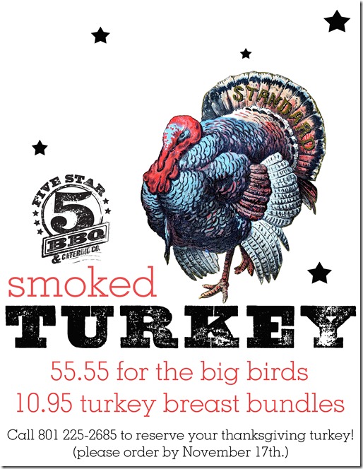 Five Star BBQ Company: Order a smoked turkey for a FIVE STAR ...
