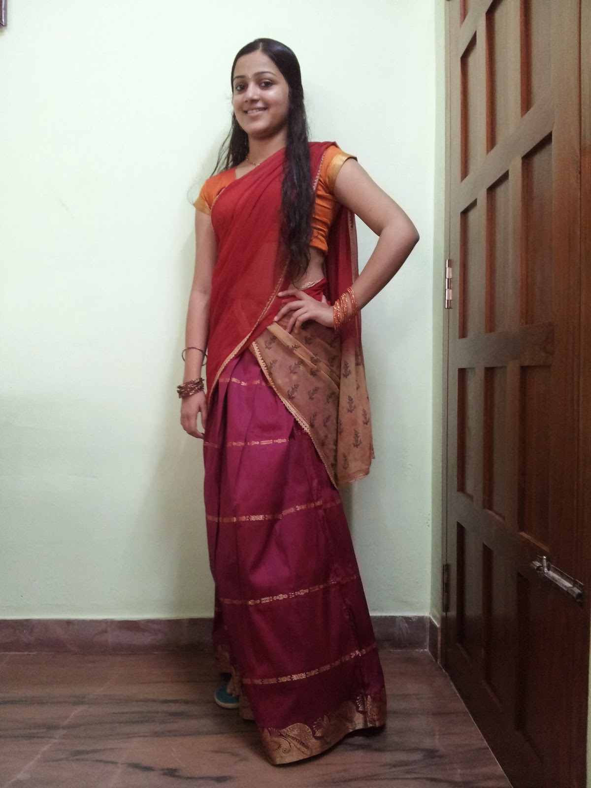 Reshm R Nair Cute Kerala Girl In Saree