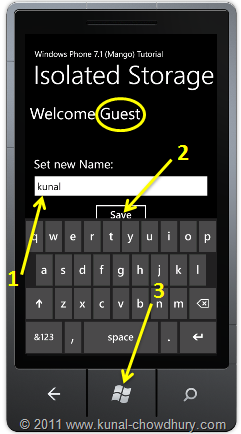Windows Phone 7 (Mango) Tutorial - 12 - Using Isolated Storage to Store and Retrieve Data ...