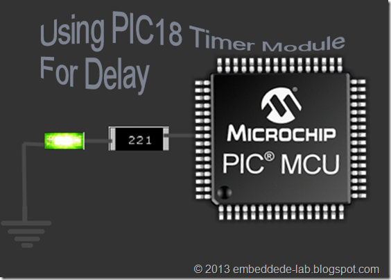 Embedded Electronics Blog: Using PIC18 Timer Module for delay – C Code with Proteus Simulation