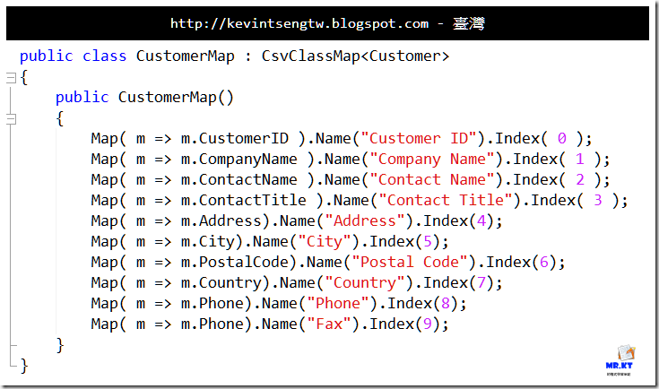 Mrkt 的程式學習筆記 使用 Csvhelper Part2 資料讀取