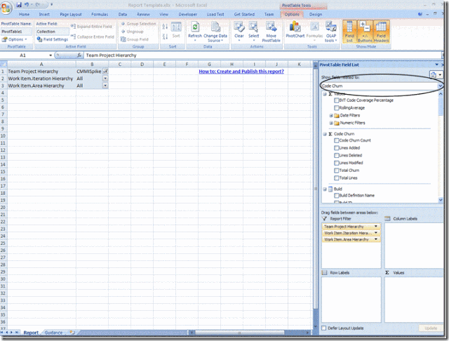 ALM - Team Foundation Server and More: Create TFS reports using Excel ...