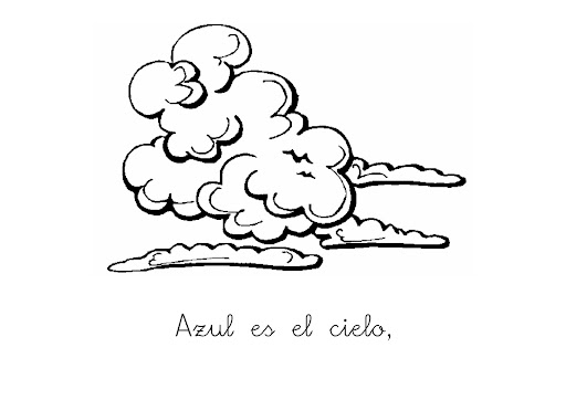 DIBUJOS PARA COLOREAR CON AZUL - Imagui