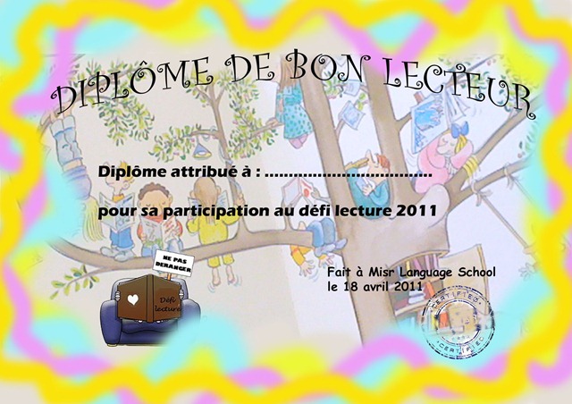 BCD - Misr Language School: Défi lecture du 13 mars au 14 avril 2011