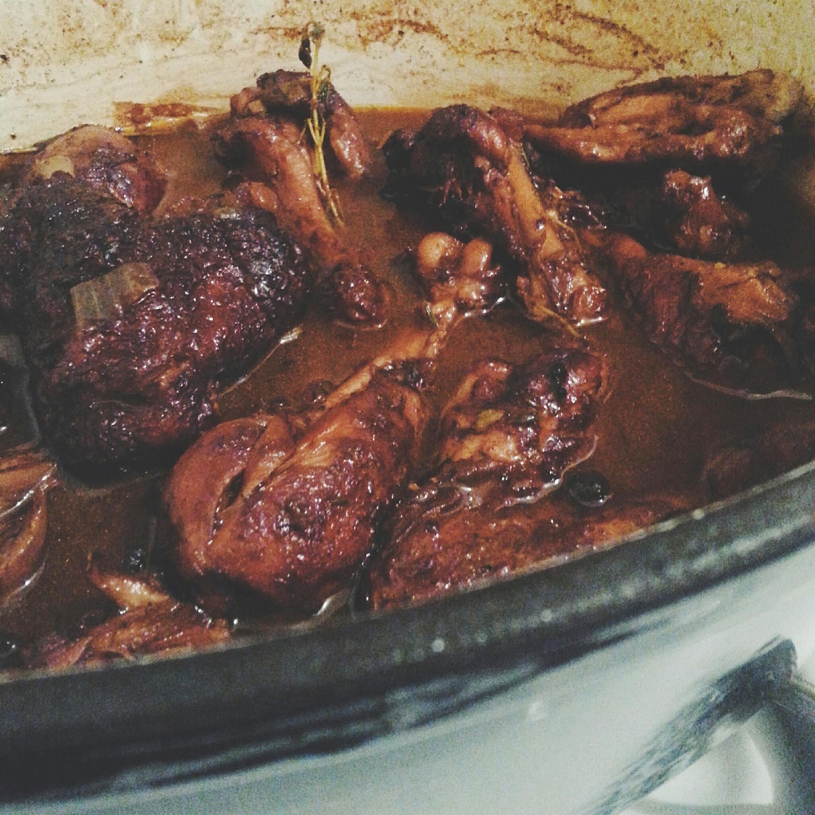 foodismything bpc: Jamaican brown stew chicken.