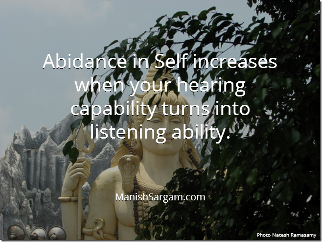 Abidance in Self - Vedanta by Manish Verma