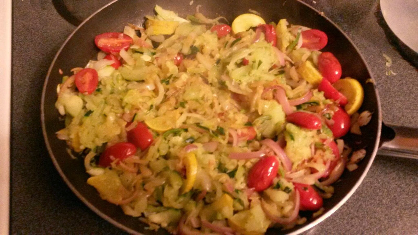 Savory Chat: Zucchini and yellow squash hash
