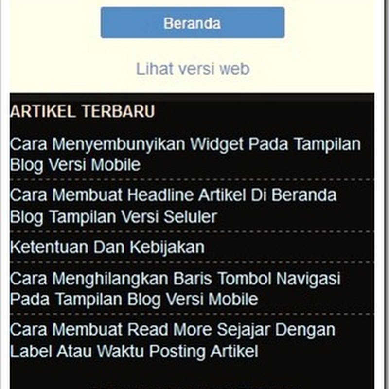 ELTELU: Cara Menampilkan Widget Pada Blog Versi Mobile Atau Widget ...