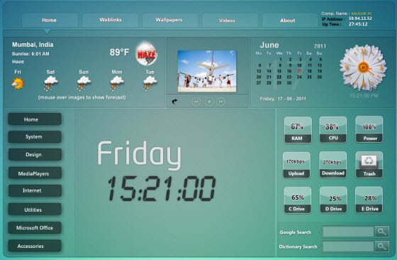 Smart Desktop: Gorgeous Start Panel For Windows