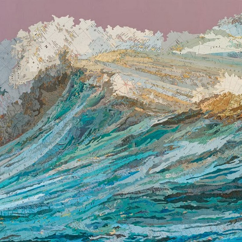 Map Collages by Matthew Cusick | Amusing Planet