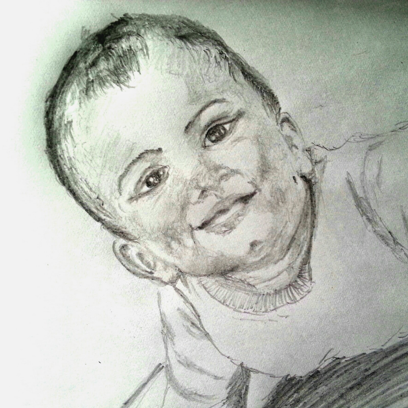 My first lessons of drawing: Aadhish Krishna... My Nephew