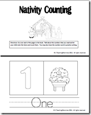Nativity Color Book and Counting Book