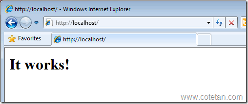 Instal Manual Apache Server di Windows