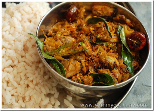 Kakka Irachi Ularthiyathu / Clam Stir-fry with Coconut | Yummy O Yummy