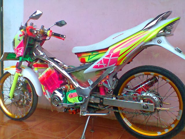 modifikasi airbrush honda beat full chrome racing look: Honda beat