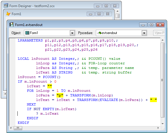 Burkhard's VFP Blog: Cool VFP Event Binding