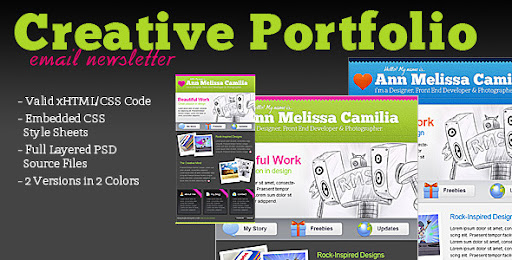 Best Email Templates | Top HTML Email Templates: Creative Portfolio ...