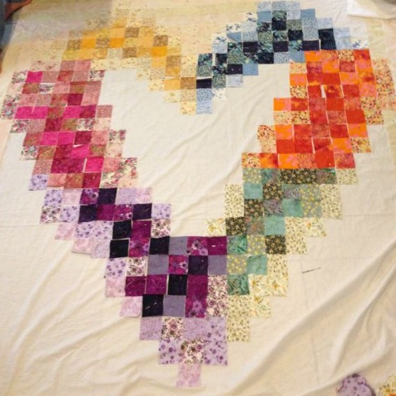 Endah's Quilt & Craft: the watercolor Quilt