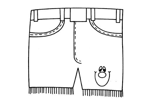 Short dibujo para colorear - Imagui