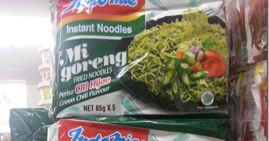 Indomie Mee Goreng Green Chili (Cili Hijau) version