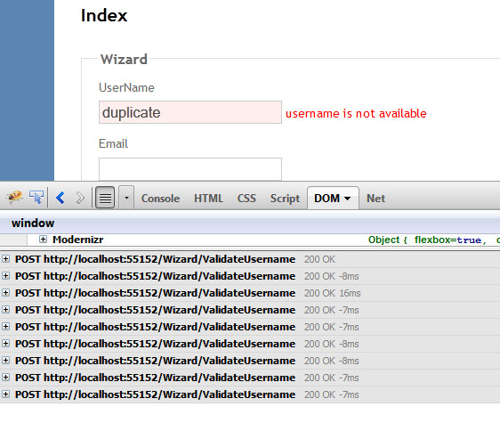 Arun Rana S Lab Asynchronous Remote Validation In Mvc3 With Razor
