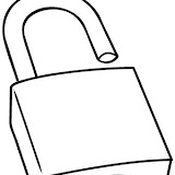 DIBUJOS DE CANDADOS PARA COLOREAR