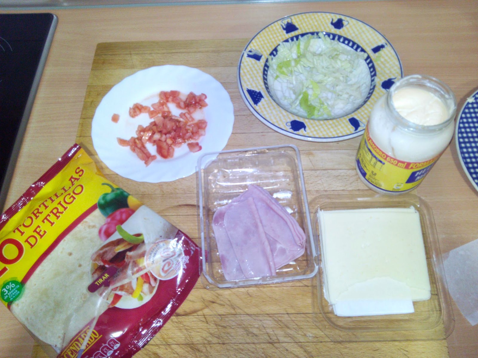 Retropasado: Wraps de jamón y queso