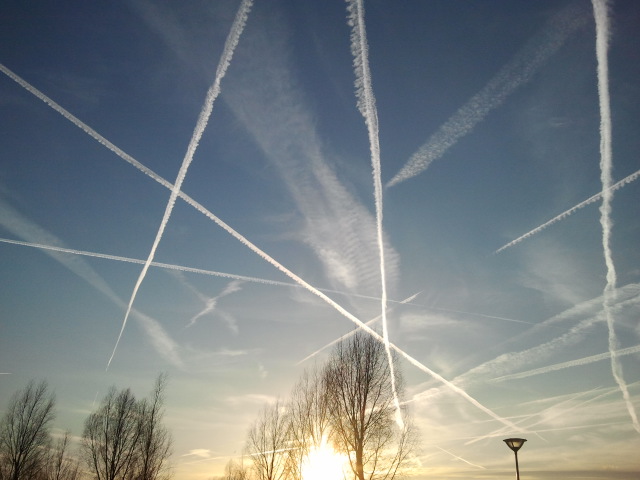 Smoke Lines Of Jet Flights - ReD-PiX
