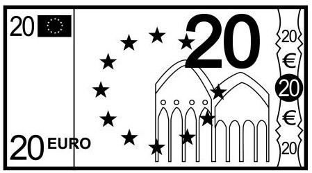 EUROS DIBUJOS PARA COLOREAR MONEDAS Y BILLETES | Dibujos para colorear