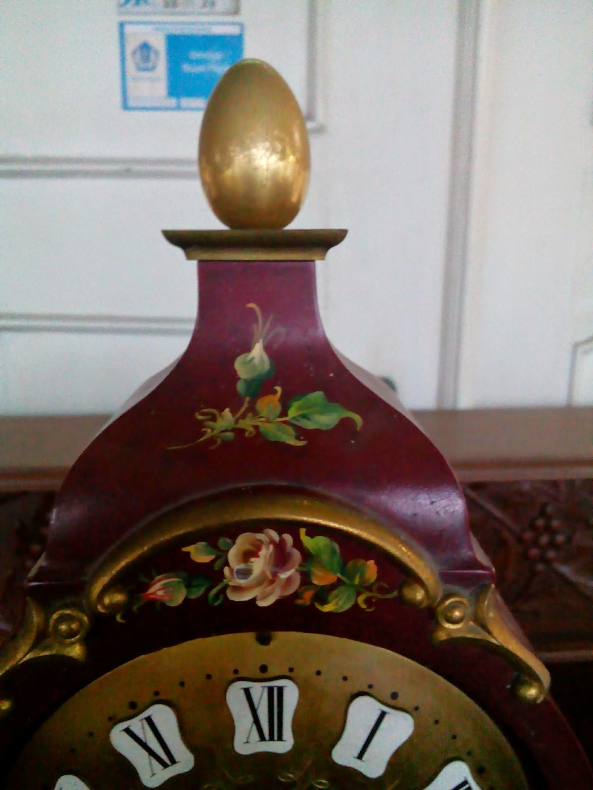 jual beli barang antik: jam meja kuno made in germany