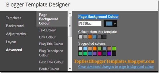 How To Change Background Color And Images For Blogger / Blogspot ~ Top ...
