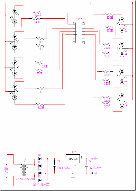 Three Color Display Using Bicolor Led | ElectroComunication