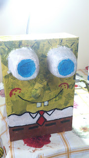 Bob Esponja de cartón | Los Dibujos de Lucía