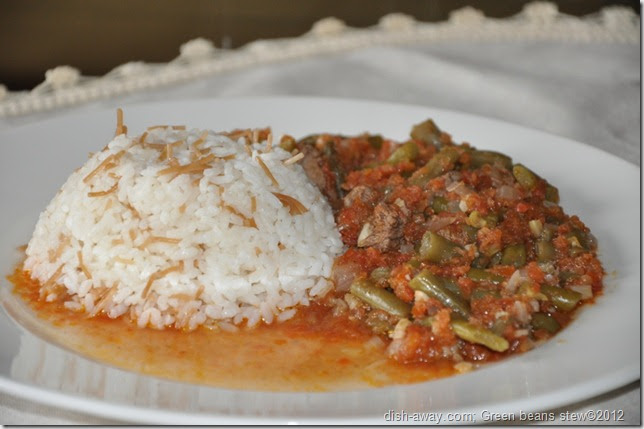 Green Beans Stew (Yakhnet Fasulia) Recipe - dish-away