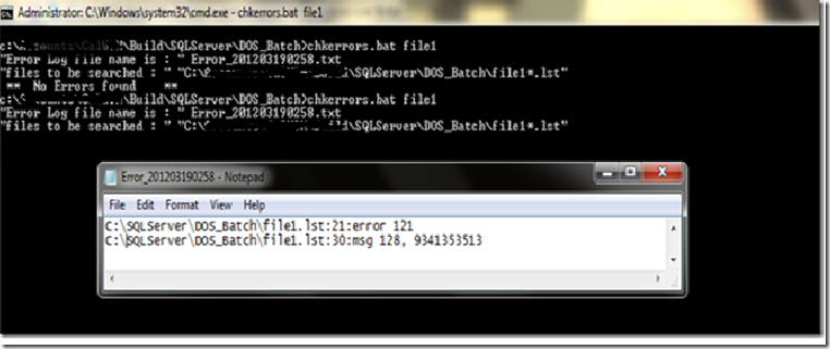 Siva Sql Server Dos Batch File To Search String In Given File