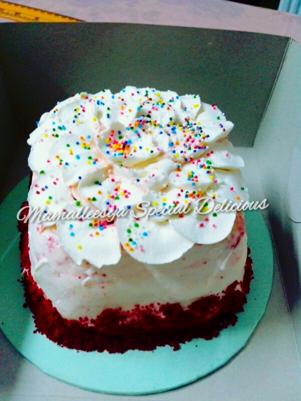 Red Velvet Cake | Kek Baldu Merah | Kek Harijadi | Birthday Cake ...