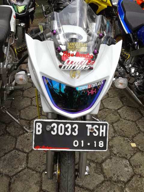 41+ Top Terbaru Modifikasi Ninja R Putih Jari Jari