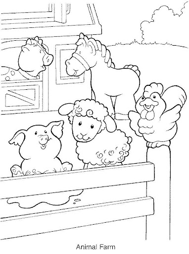 Dibujos de corrales para colorear - Imagui