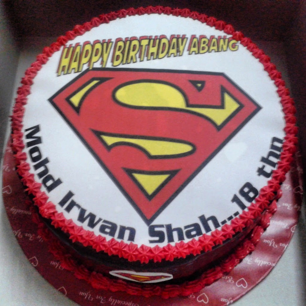 KEKCAWANCHOMEL: Superman Image Cake
