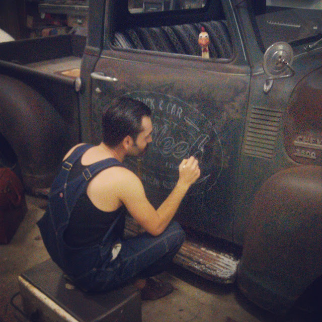 Tj Pinstriping: Pick up truck 'CHOTCH"