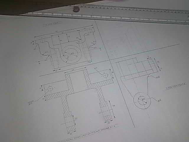 College life as a Marine Engineering: Drawing assignment