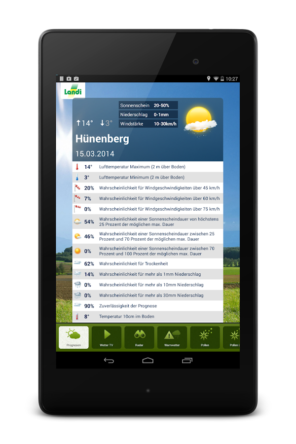 LANDI Wetter – Android-Apps auf Google Play