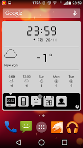 Organizer Widget – Organizer widget is a hub to display different information: calls, SMS etc ...