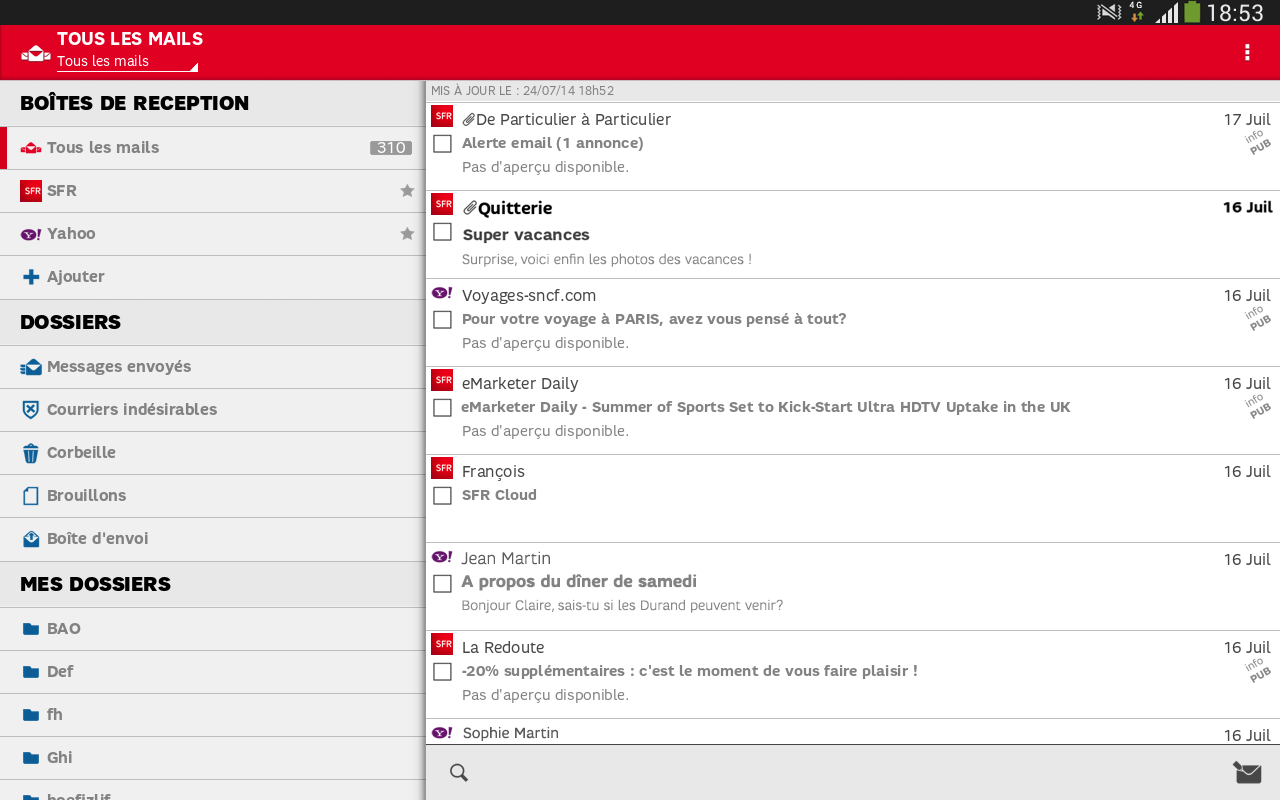 SFR Mail – Applications Android sur Google Play