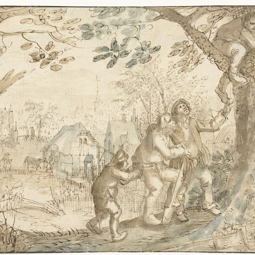 The Bird-Nester, David Vinckboons, c. 1604 - c. 1606 - Rijksmuseum