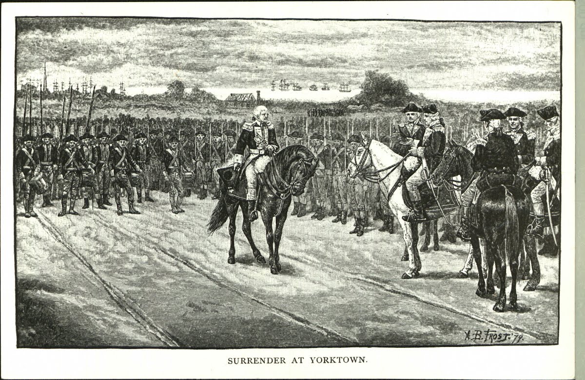 War 1765-1782 American Independance Peace Surrender Of Yorktown ...