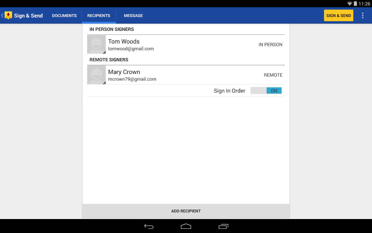 DocuSign - Sign & Send Docs - screenshot