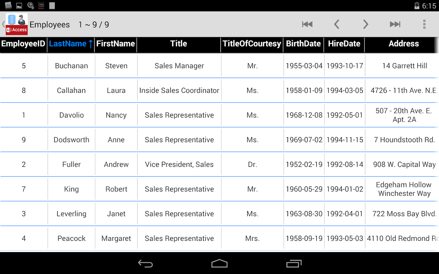 ACCDB MDB Database Manager - Viewer for MS Access - App Android su Google Play